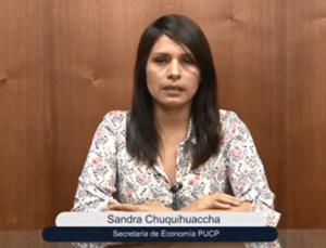 Palabras de Sandra Chuquihuaccha (Secretaria de la especialidad de ...